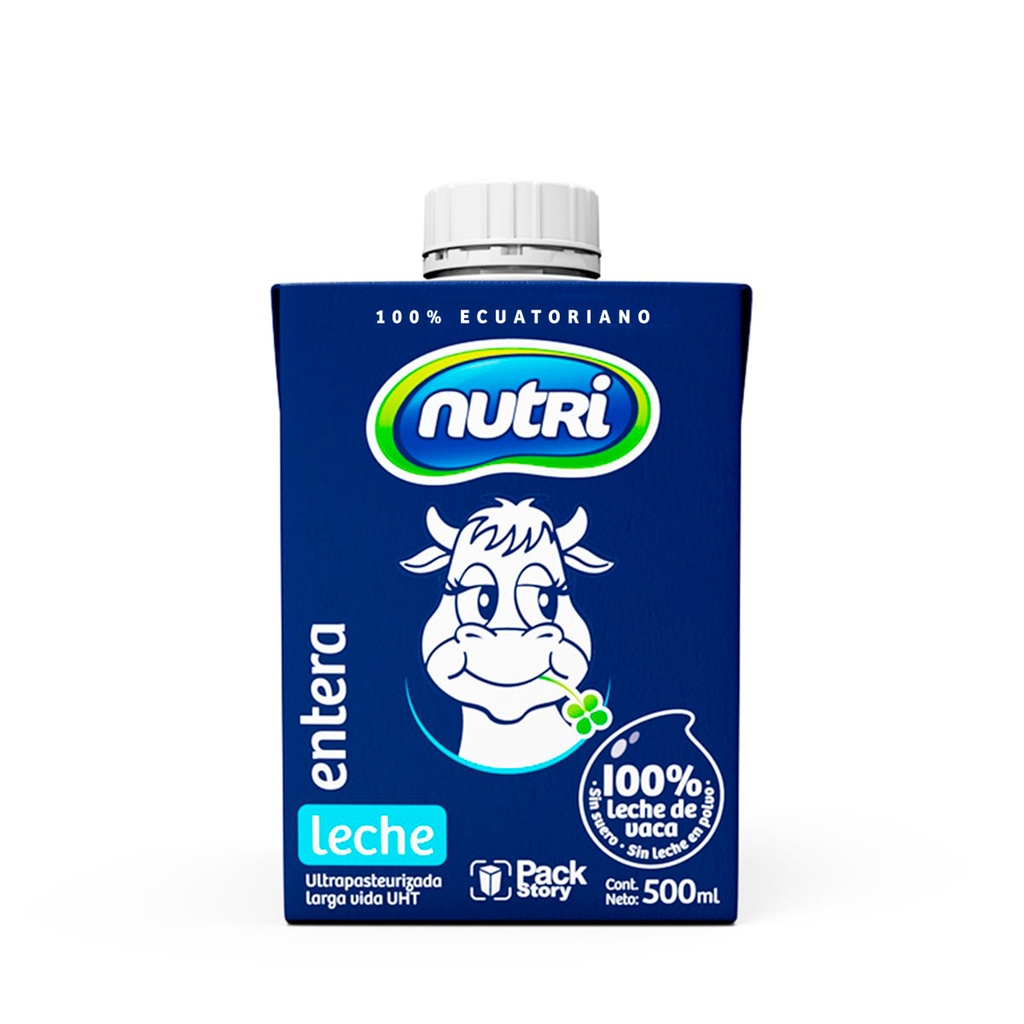 LECHE ENTERA UHT TETRA SQUARE 500ML | Portal Nutri